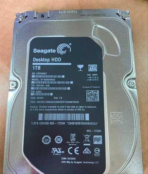 Жесткий диск seagate Desktop ST1000DM003