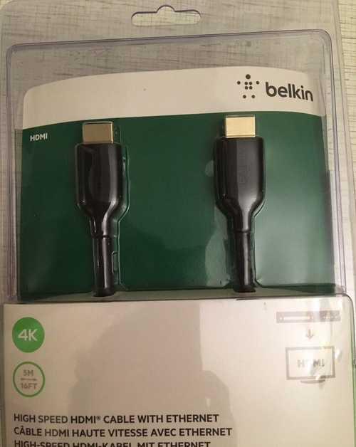 Кабель цифровой аудио-видео Belkin hdmi папа/hdmi