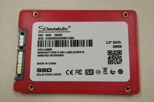 Твердотельный накопитель SOmnAmbulist SSD 256 GB