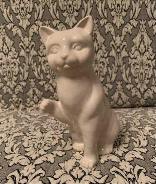 Статуэтка фаянсовая «сидящая кошка»