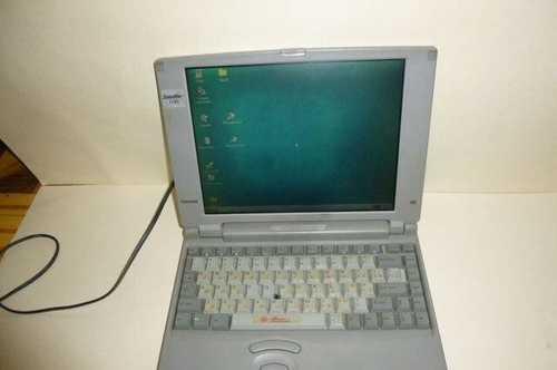 Винтажный ноутбук toshiba USA 1995г рабочий