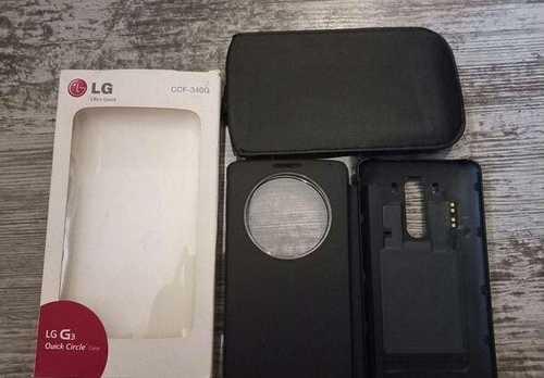 Чехол книжка LG G3 Quick Circle новый чёрный