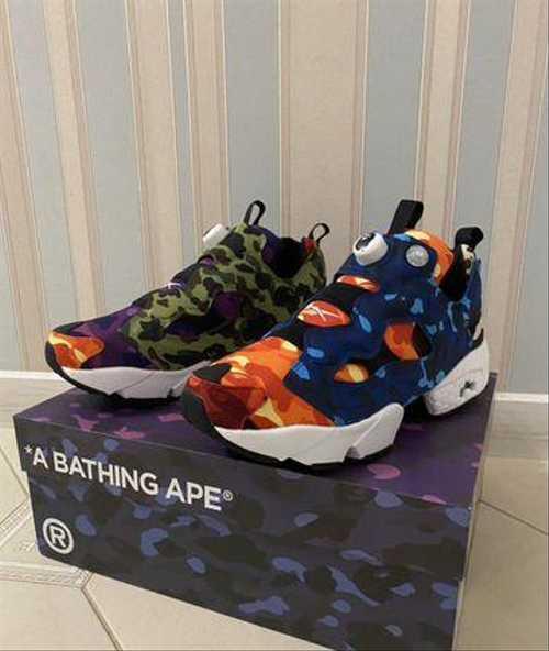 Кроссовки Bape x Reebok Instapump Fury OG