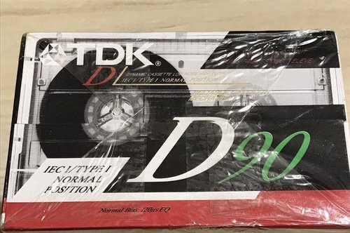 Аудиокассеты TDK D90 (Made in Japan) 1990 год блок