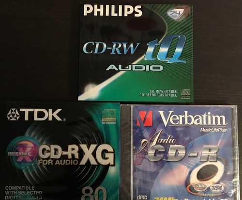 Audio CD-R TDK / verbatim + Audio CD-RW philips