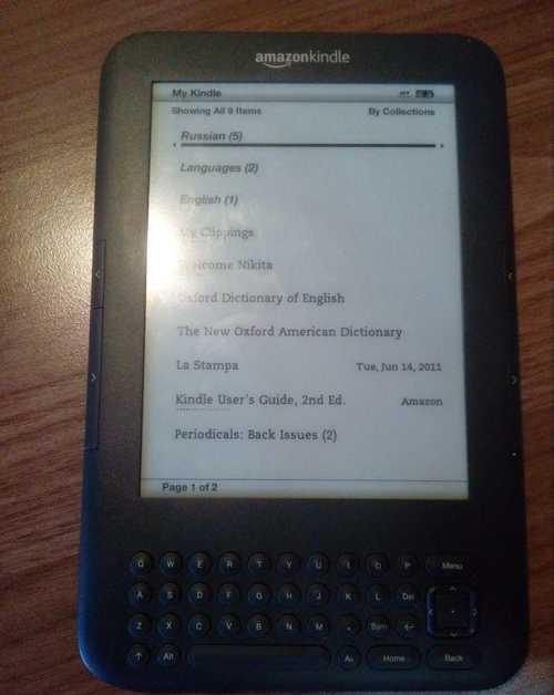 Электронная книга Amazon Kindle