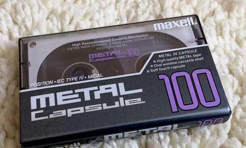 Аудиокассета Maxell Metal Capsule 100