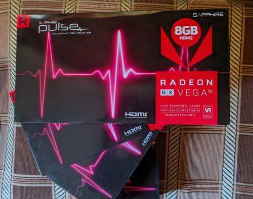 Четыре видеокарты Vega 56 pulse