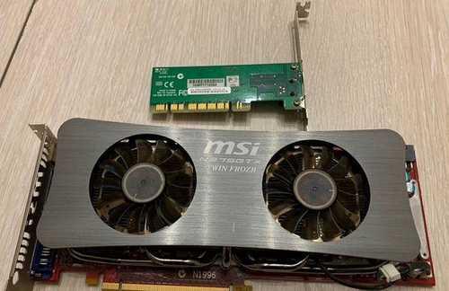 Видеокарта MSI N 275 Gtx. Сетевая карта D-Link