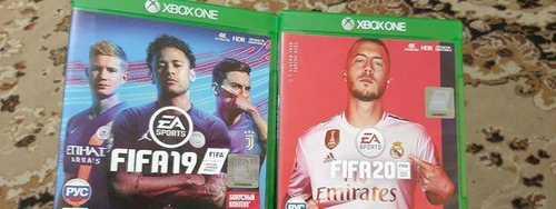 Игры на x box one Fifa19 и Fifa20 обмен или пролаж