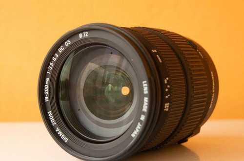Объектив Sigma 18-200mm f3.5-6.3 dc Canon запчасти