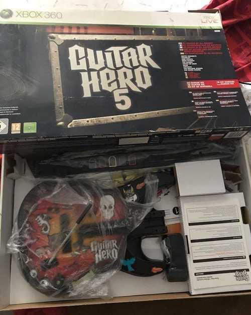 Гитара guitar hero 5 + игра xbox 360
