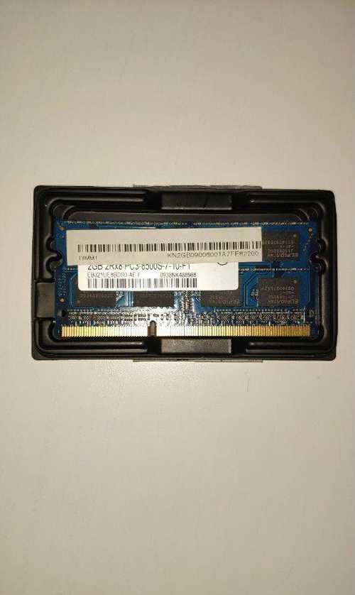 2 модуля по 2GB DDR3 для ноутбука