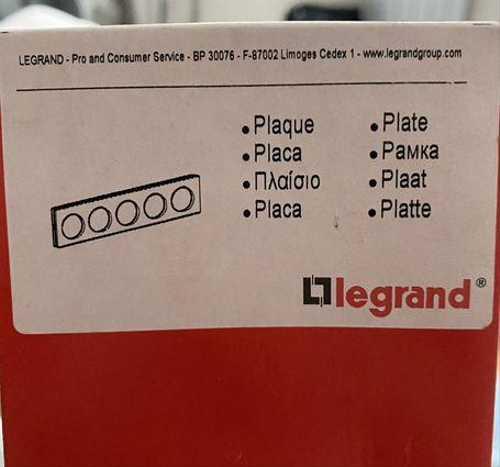 Рамка 5 постов legrand celaine слон кость