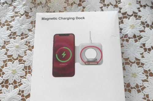 Беспроводная зарядка magnetic charging dock ориг