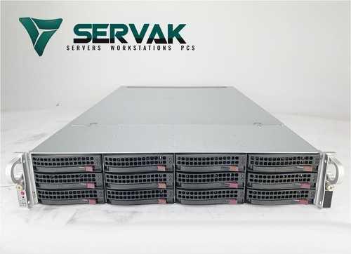 Сервер Supermicro 6028U-TR4T+ 2x E5-2667v3 256GB