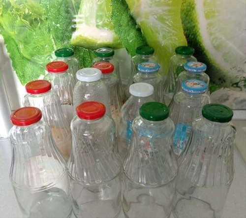 Бутылки стеклянные с винтовой крышкой