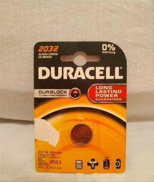 Батарейка duracell DL2032/CR2032;CR/BR2032