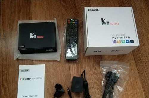 Mecool KII PRO андройд тв-бокс с тюнерами DVB-T2,S