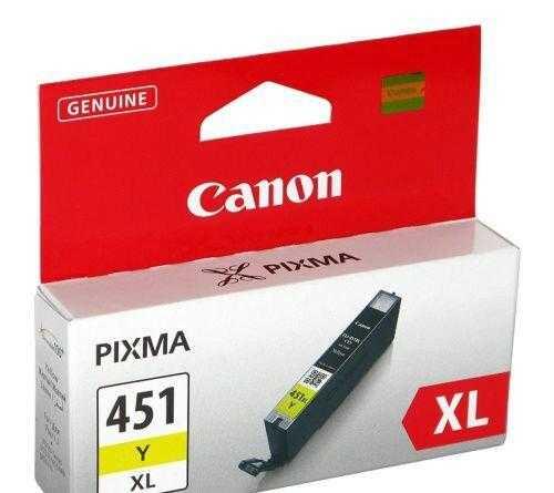 Картридж Canon CLI-451XL Y Yellow 6475B001