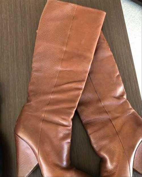 Сапоги кожаные Saint Laurent