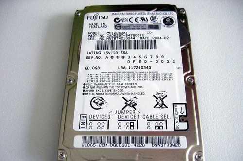 Жесткий диск Fujitsu 60 гб MHV2060AT