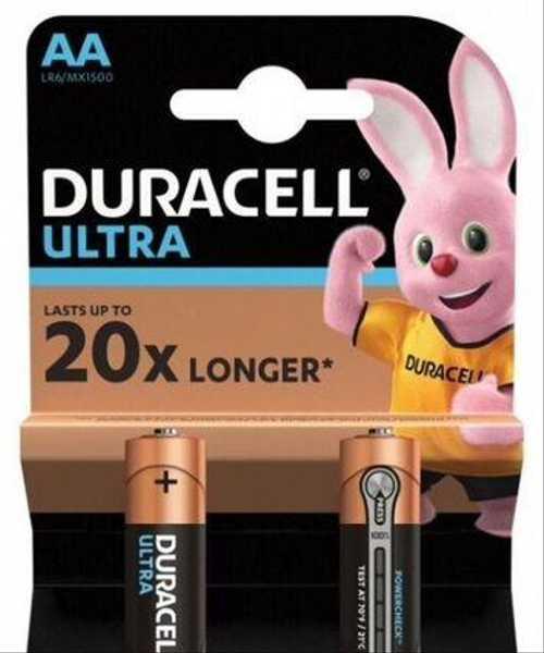 Батарейка Duracell LR06 Alkaline Ultra Power BL-2