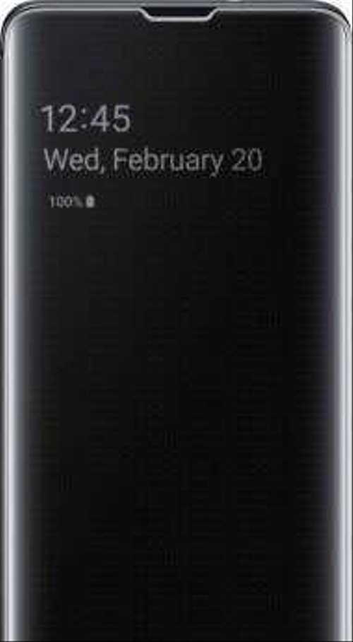 Чехол Clear View Cover для SAMSUNG Galaxy S10 черн