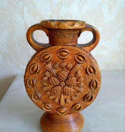Винтажная керамическая ваза "Плодородие". Германия