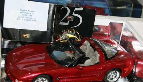 1:18 Bburago Chevrolet Corvette targa Италия 1999