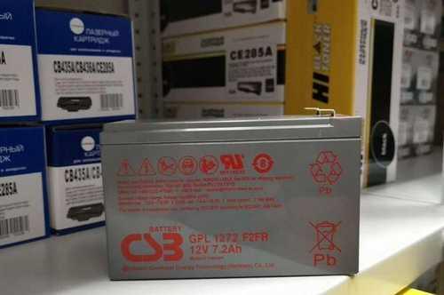 Аккумулятор CSB GPL 1272 F2FR 12V 7.2Ah