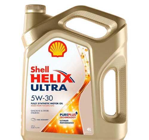 Масло моторное синтетическое shell helix ultra 5W