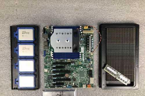 Комплект Supermicro H11SSL-I + AMD epyc 7401P + 64