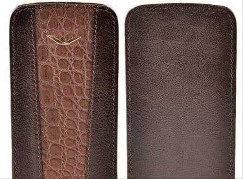 Чехол для Vertu Signature Touch 2015 Brown Croco