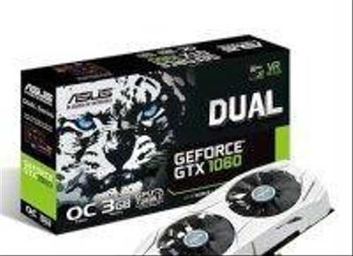 Видеокарта GTX GeForce 1060 asus dual 6 gb