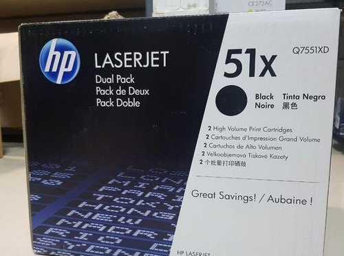 Тонер-картридж HP Q7551XD к LJ P3005 оригинал