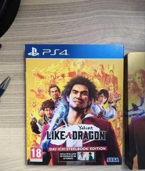 Yakuza 7 like a dragon стилбук steelbook PS4