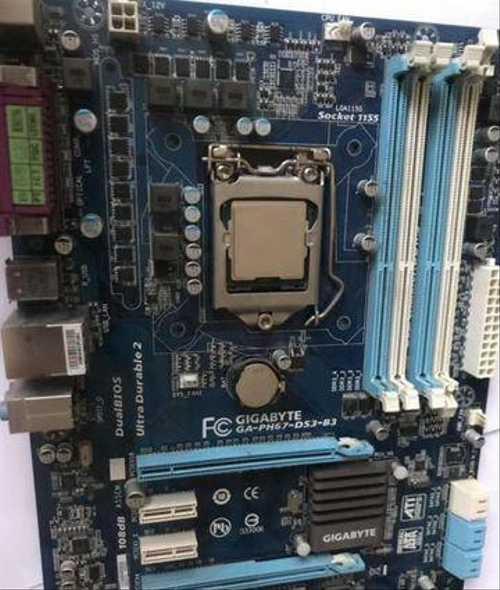 Комплект.Материнская плата lga1155 + проц. i7 (xeo