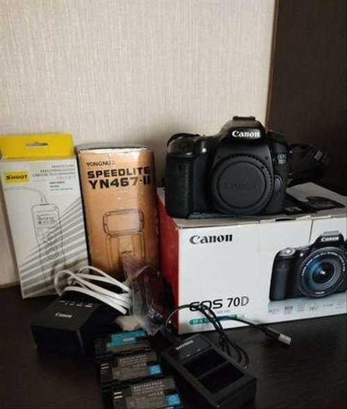 Canon 70d Пробег 18 К фотоаппарат с Wi Fi