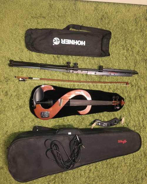 Электроскрипка Stagg EVN 4/4VBR