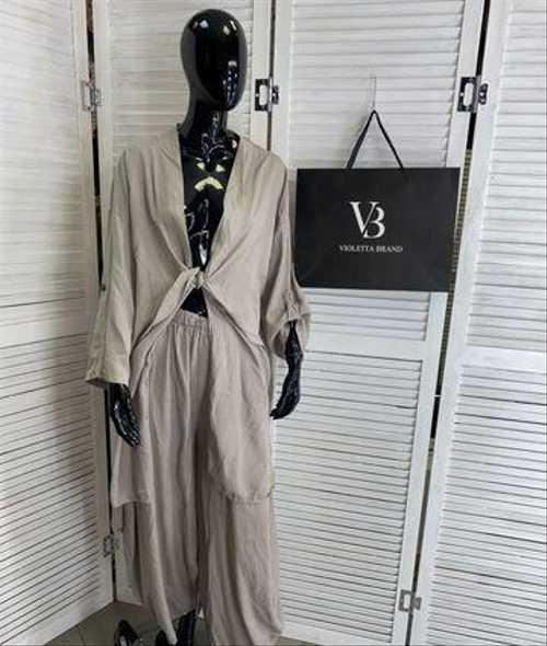 Костюм кардиган+штаны oversize