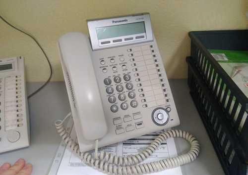 Цифровой системный телефон KX-DT333 серо-белый
