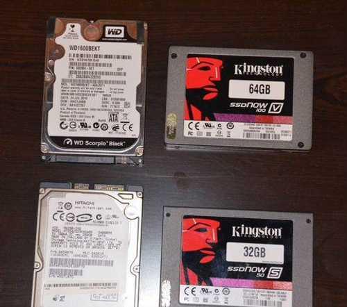 Жесткие диски HDD и SSD на з.ч.или восстановление