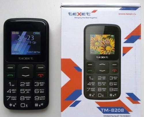 Телефон Texet TM-B208 большие кнопки