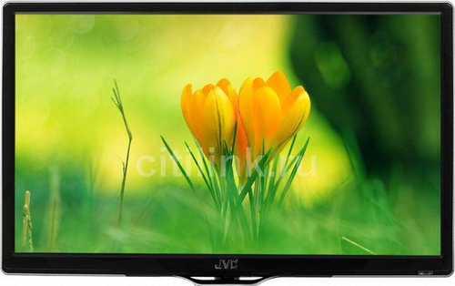 Большой, Full HD, телевизор JVC, приставка внутри