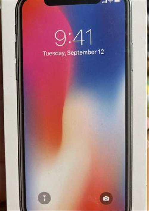 Коробка от iPhone X Space Gray 256 Gb