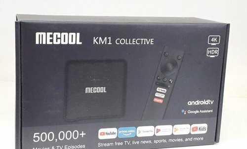 Смарт тв приставка mecool KM1 collective 4/64 GB