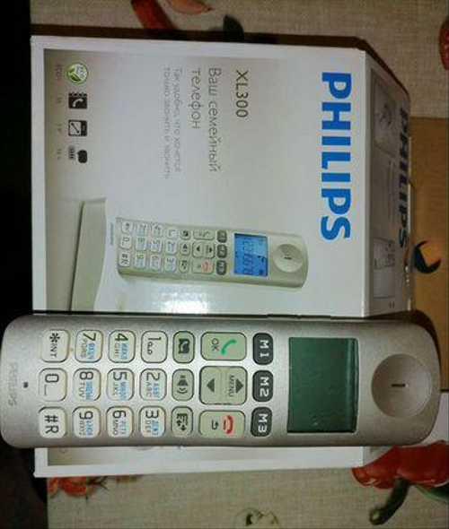 Радио телефон philips xl 300