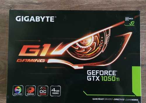 Продам видеокарту Gigabyte GTX1050ti G1 Gaming