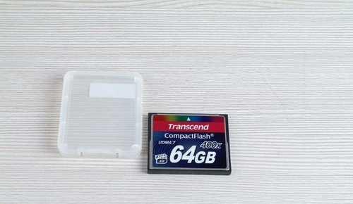 Карта памяти CompactFlash Trancend 64 GB 400x